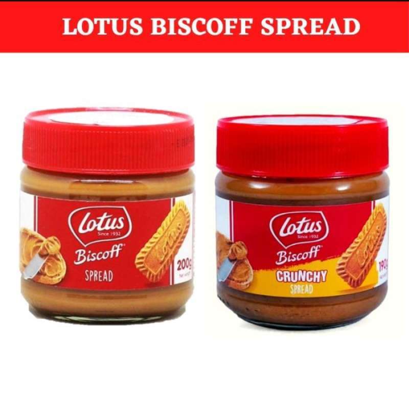 Jual Selai Lotus Biscoff Spread Crunchy 190 gram / Smooth 200 gram ...