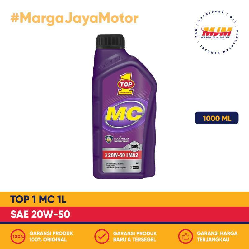 Jual Top1 MC 20W/50 [1000ml] Top1 Oil 1L ORIGINAL di Seller MARGA JAYA ...