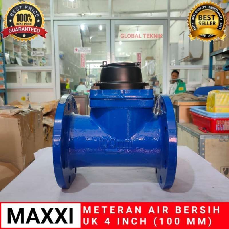 Jual alat ukur arus debit air 4 flange PN16 PN 16 4in 4inc 4inch PDAM ...