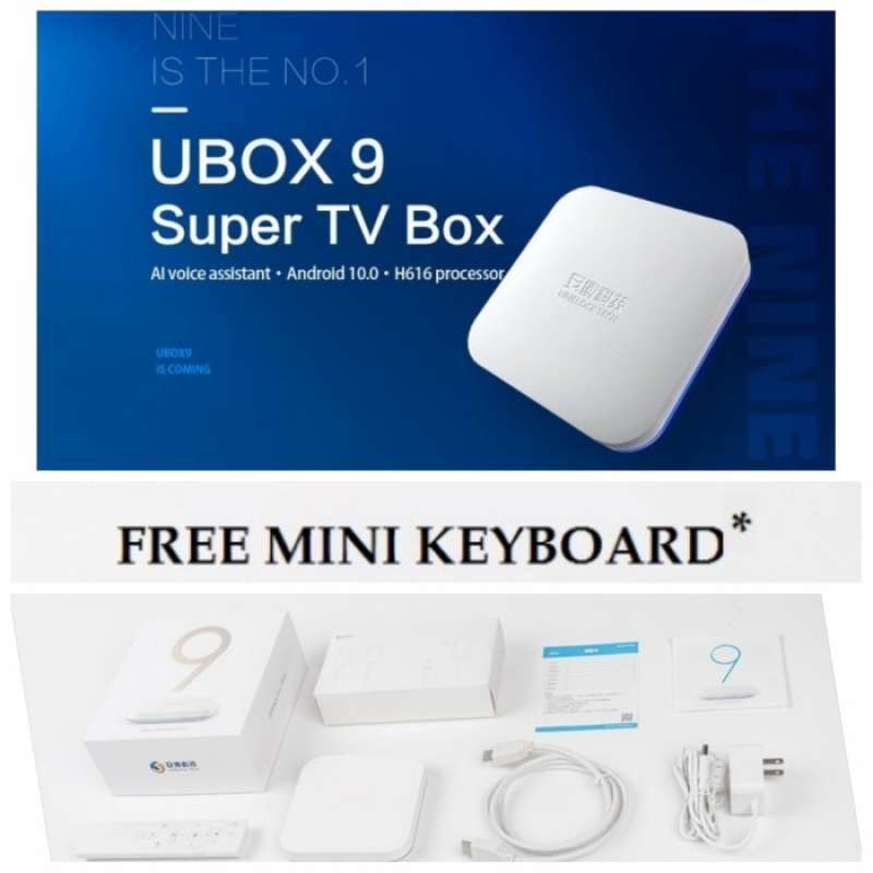 Promo Unblock Tech Ubox 9 Pro Max Ram 4Gb Rom 64Gb - Android 10.0 Tv ...