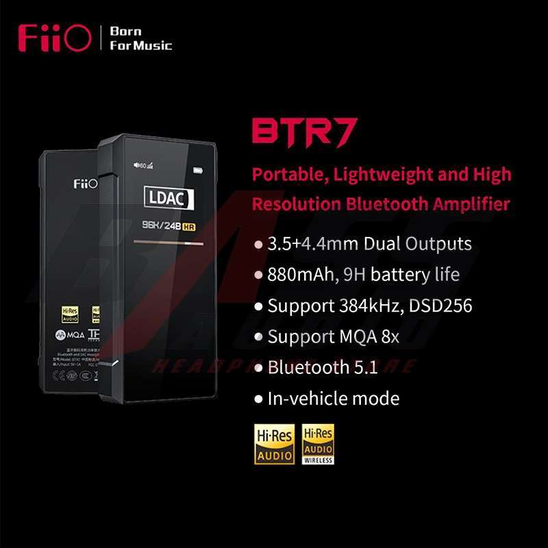 Promo FiiO BTR7 / BTR 7 Hi-Res MQA THX Portable Bluetooth Dual DAC Amplifier Diskon 1% di Seller ...