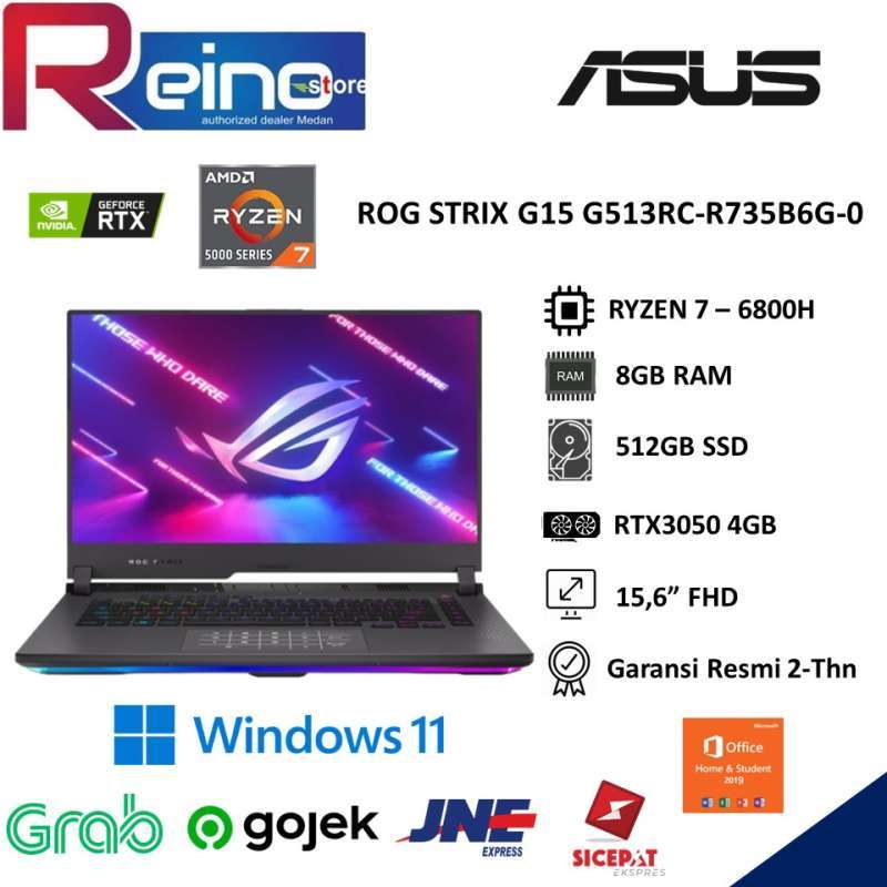 Jual Asus Rog Strix G15 G513rc-r735b6g Di Seller Reino Komputindo ...