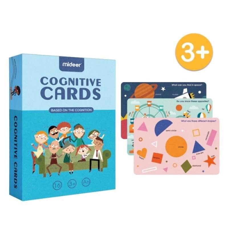 Promo Mideer Flash Cards Cognitive Cards Montessori Toys Mainan Anak ...