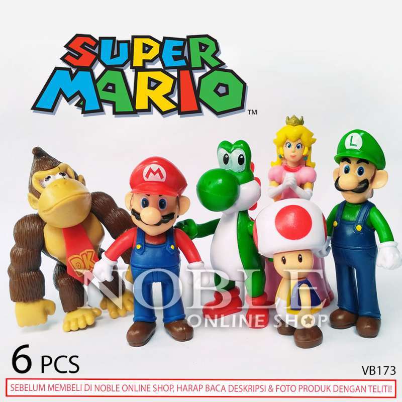 Jual SUPER MARIO BROS FIGURE TOPPER CAKE HIASAN KUE NAGA KINGKONG ...