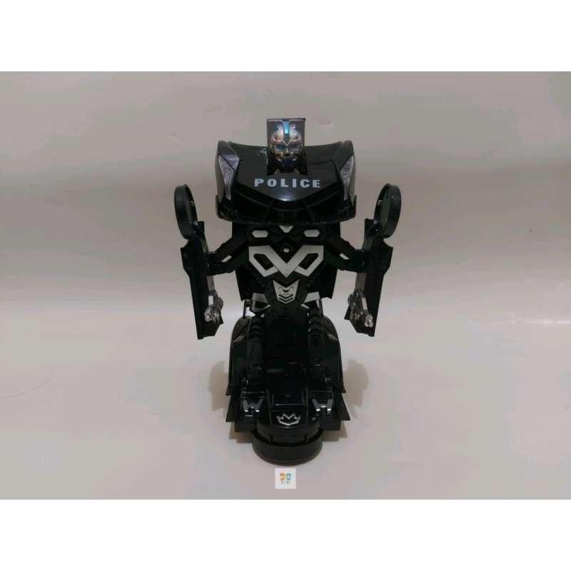 Promo Mainan Baterai Mobil Polisi Berubah Jadi Robot Otomatis Police ...
