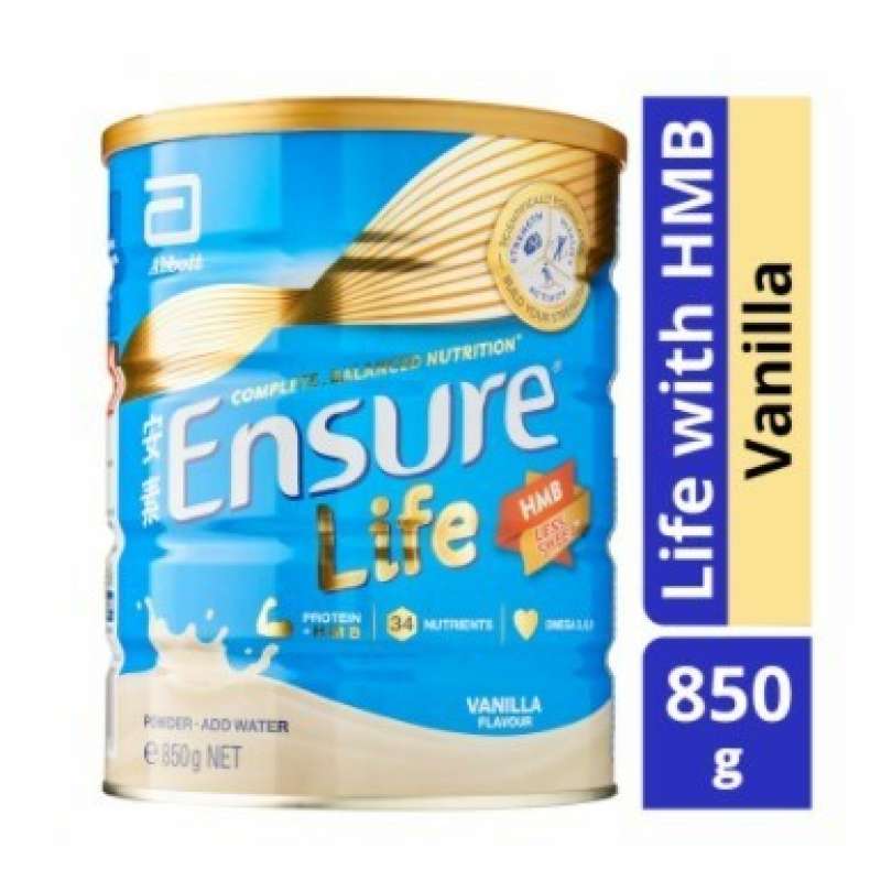 Promo Ensure life vanilla vanila less sweet HMB 850g Diskon 10% di ...