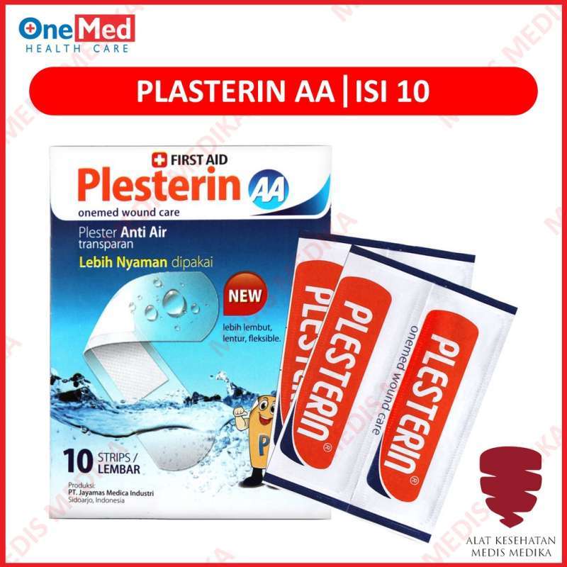 Jual Onemed Plesterin AA Plaster Luka Kedap Air Trasnparan Elastis P3K ...