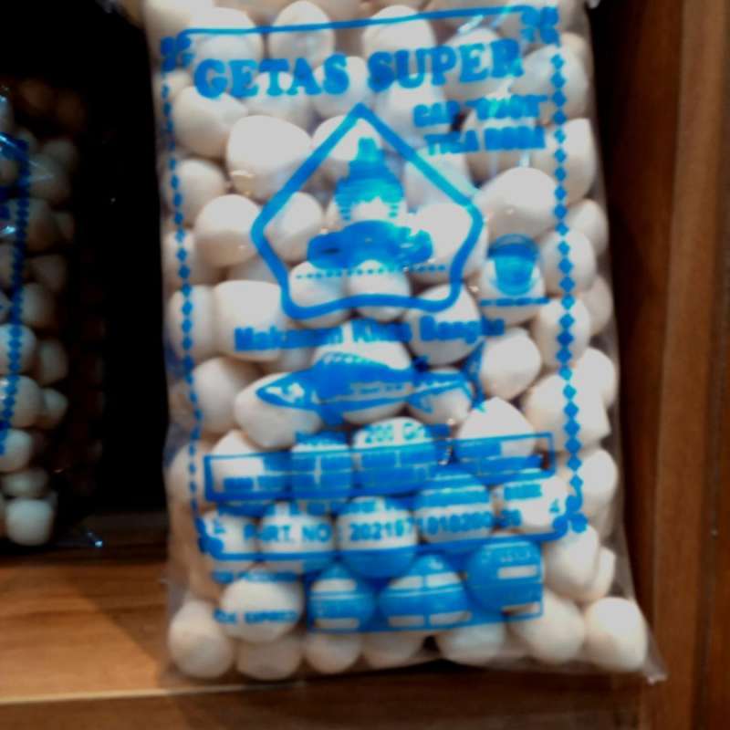 Jual kerupuk getas cap 3 obor biru 100% asli ikan tenggiri - ikan, 190 ...