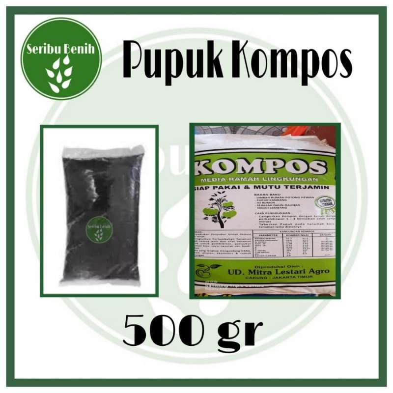 Jual Pupuk Kompos Repack 500gr - Media Tanam Pupuk [ Seribu ] Di Seller ...