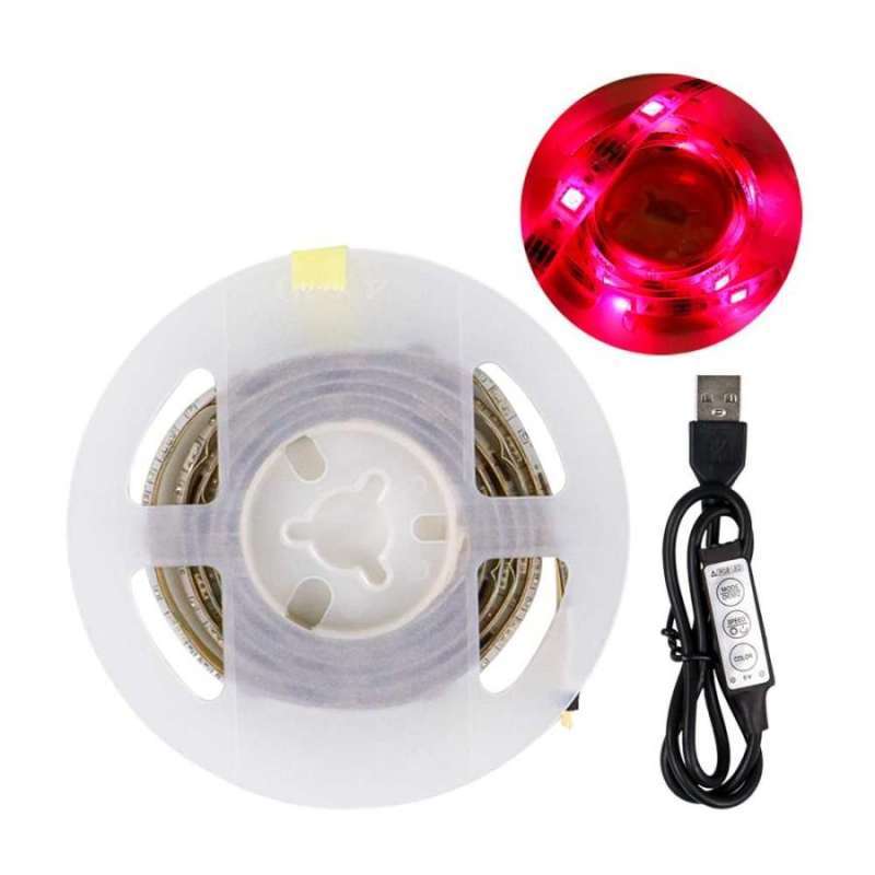 Jual Mood Light Led Strip 5050 Rgb 1m With Usb Controller - White Di ...