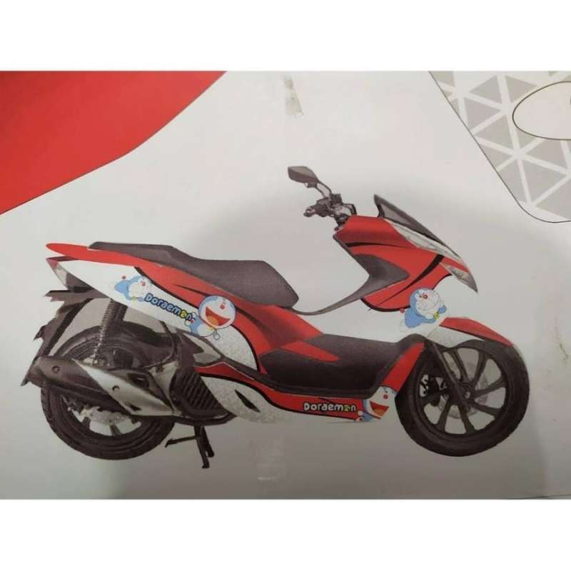Jual STIKER VARIASI HONDA PCX FULL BODY MERAH DORAEMON LIVERY di Seller ...
