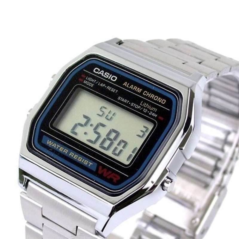 Jual CASIO A158WA-1DF Jam Tangan Unisex Digital Rantai Silver A158WA di Seller Duniawatch1 ...