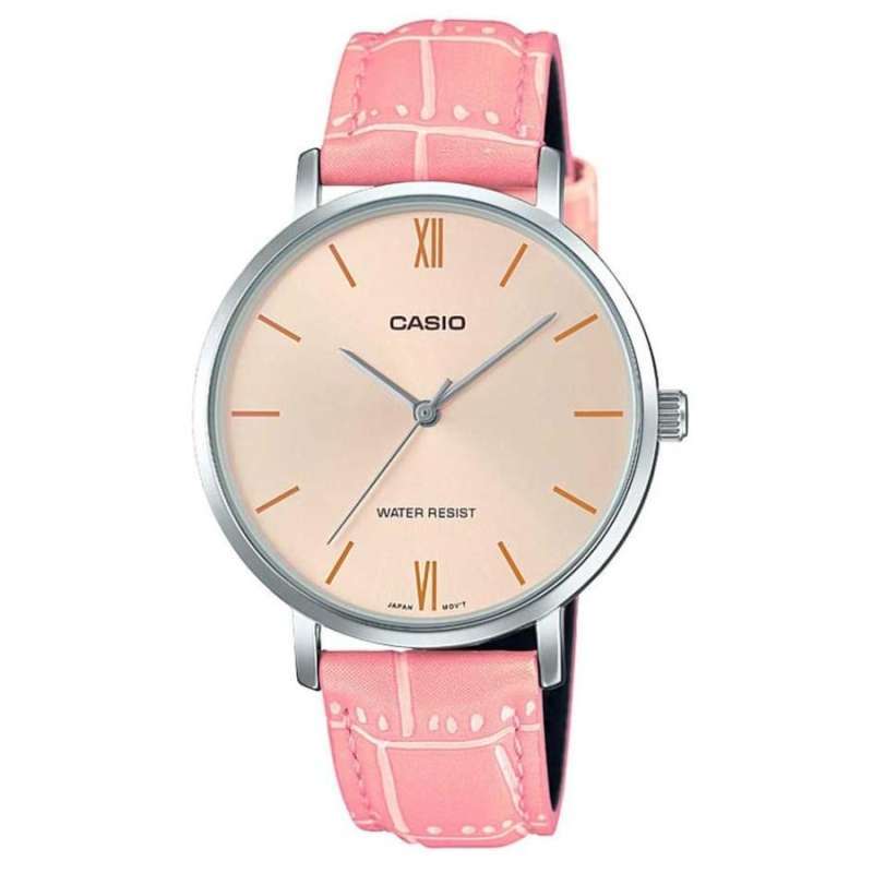 Jual Casio Ltp Vt01l 4budf Jam Tangan Wanita Kulit Pink Ltpvt01l Di Seller Duniawatch1