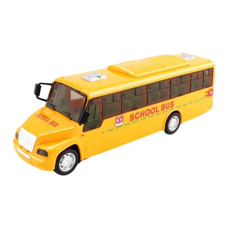 Promo Yellow School Bus with Key Openable Doors Bus Toy for Boys Kids ...