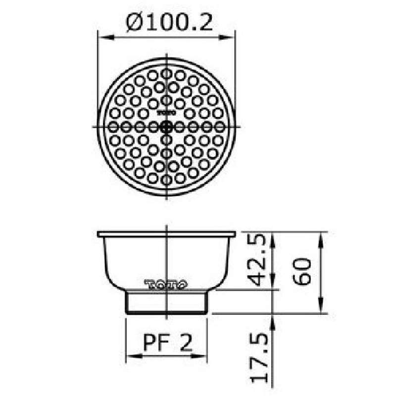 Jual Toto Tx1dav1 Floor Drain Saringan Pembuangan Air Kamar Mandi Di Seller Buana Electronic ...