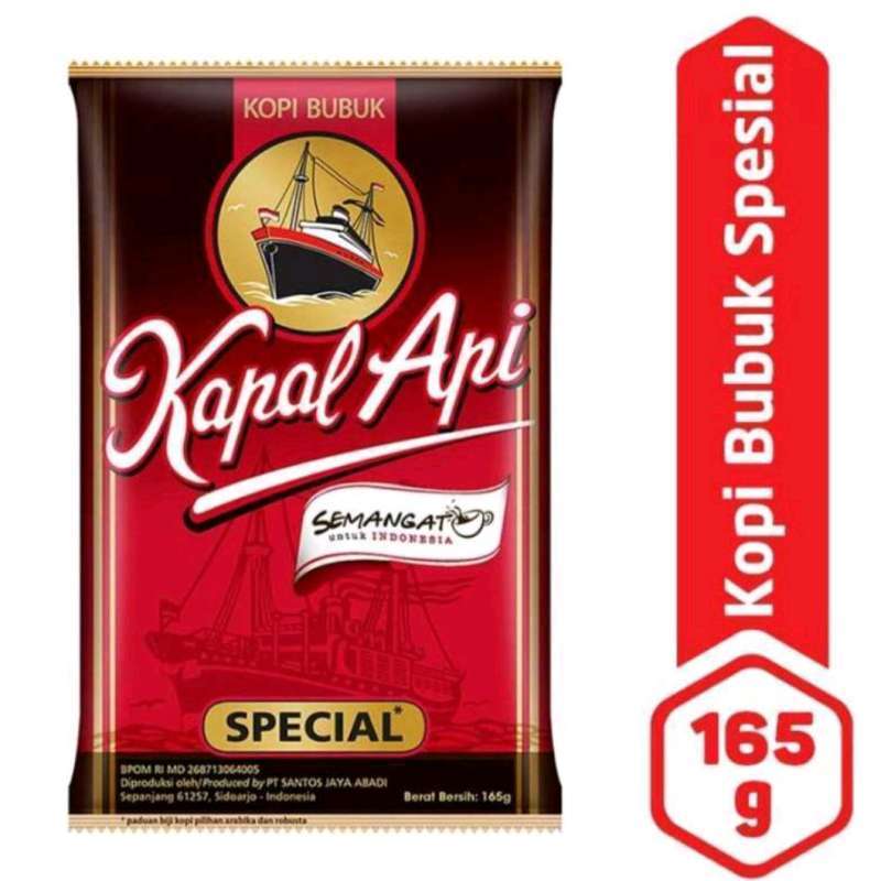 Promo Kopi Kapal Api Special Merah Bubuk 165gr Diskon 18% di Seller ...
