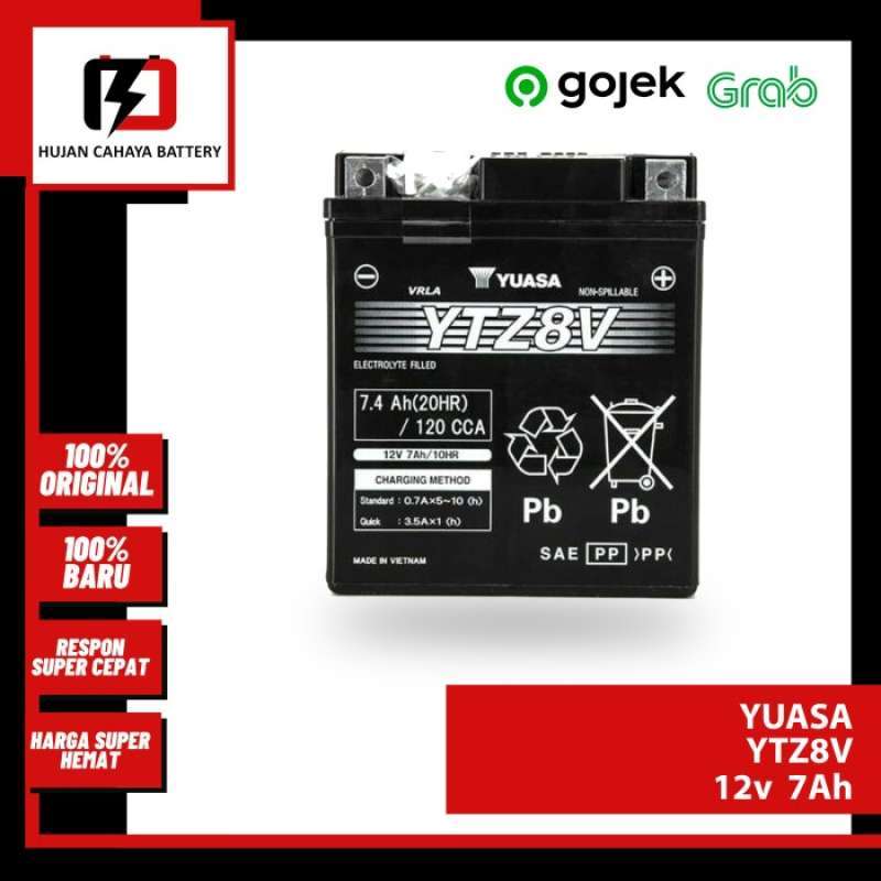 Jual Aki Motor Yamaha X-Max 250 / Honda CBR 250RR All New YUASA YTZ8V MF di Seller Alfa Toserba ...