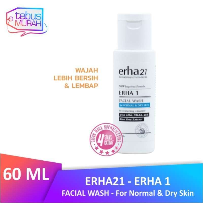 Jual Erha 1 Facial Wash for Normal & Dry Skin 60 ml - Sabun Wajah ...