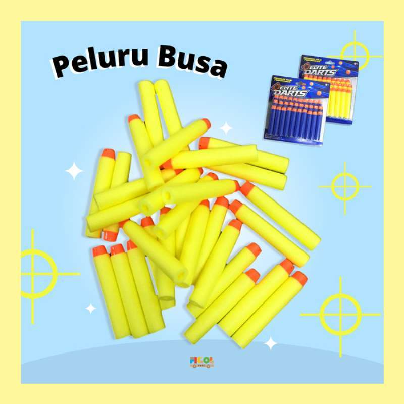 Promo Mainan Peluru Bua Tembak-Tambakan Soft Bullet Gun Isi 30 Pcs ...