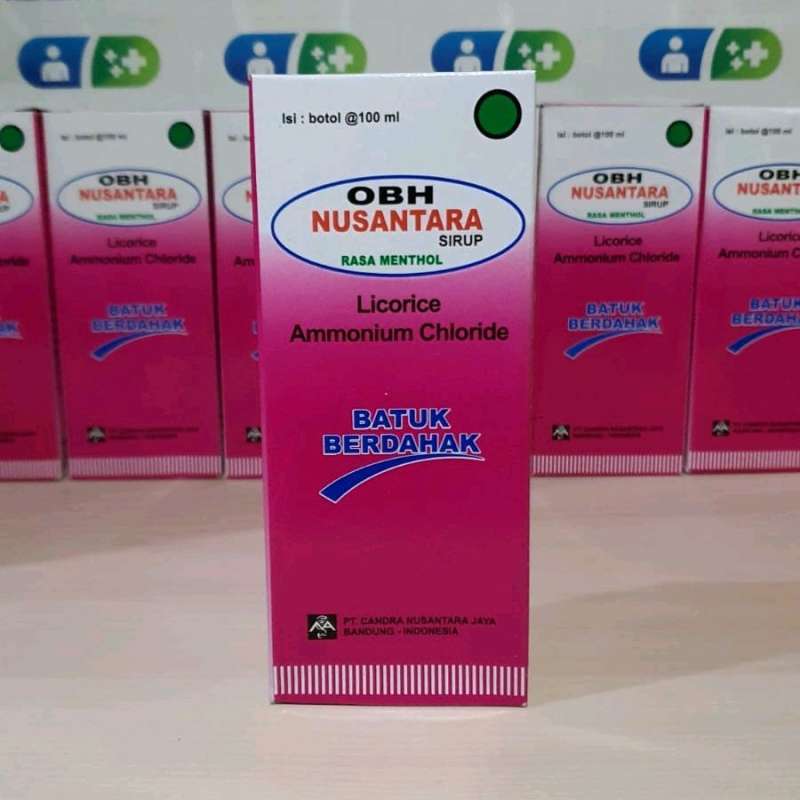 Jual OBH NUSANTARA SIRUP 100 ml OBAT BATUK BERDAHAK OBH RASA MENTHOL di ...