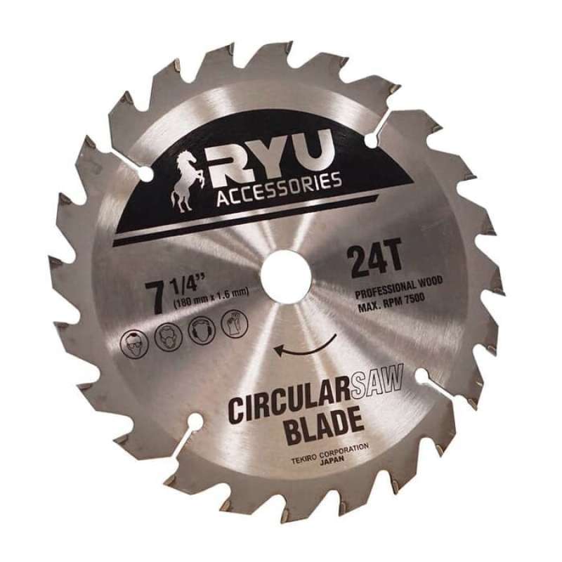 Jual Ryu Mata Potong Kayu / Mata Potong Circular Saw 7 1/4 Inch 24T di ... Jual Ryu Mata Potong Kayu / Mata Potong Circular Saw 7 1/4 Inch 24T di ...