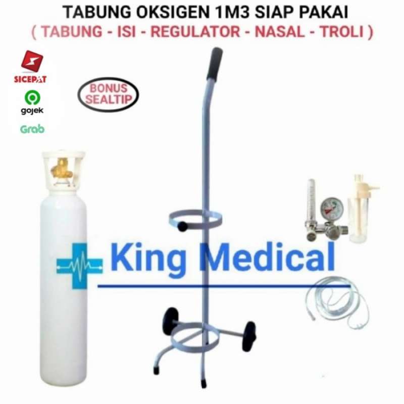 Promo Tabung Oxygen,Regulator dan Trolly Siap pakai Diskon 23% di Seller Pegazuz Store - Grogol ...