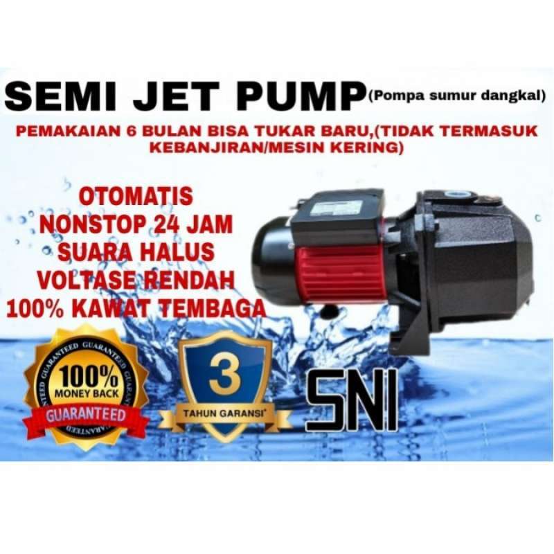 Promo Jetpump Pompa Air Semi Jet Pump Pompa Otomatis 500watt Hisap ...