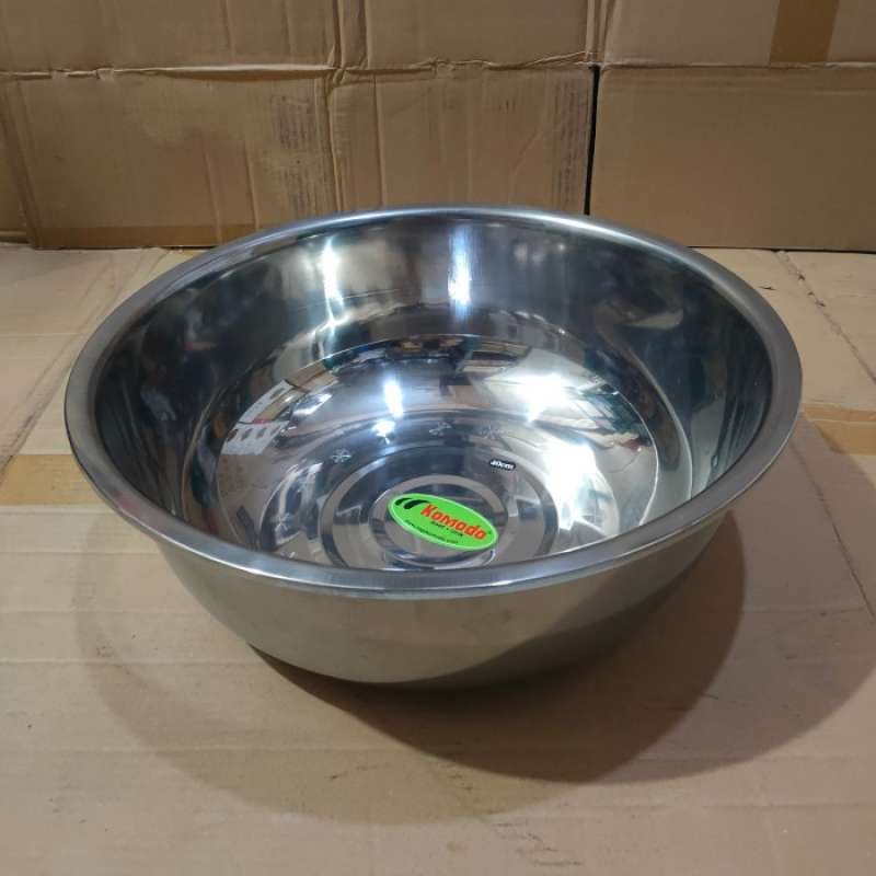 Jual Baskom Stainless Komodo 40 cm (Tinggi 13 cm) di Seller Emran.com ...