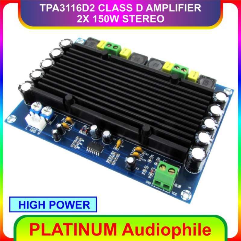 Jual TPA3116 AMPLIFIER STEREO 2X 150W TPA3116D2 CLASS D AMPLIFIER XH ...