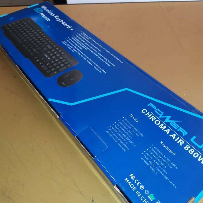 Jual Keyboard +mouse Power Up Chroma Air 880 Wireless Di Seller Berkah ...