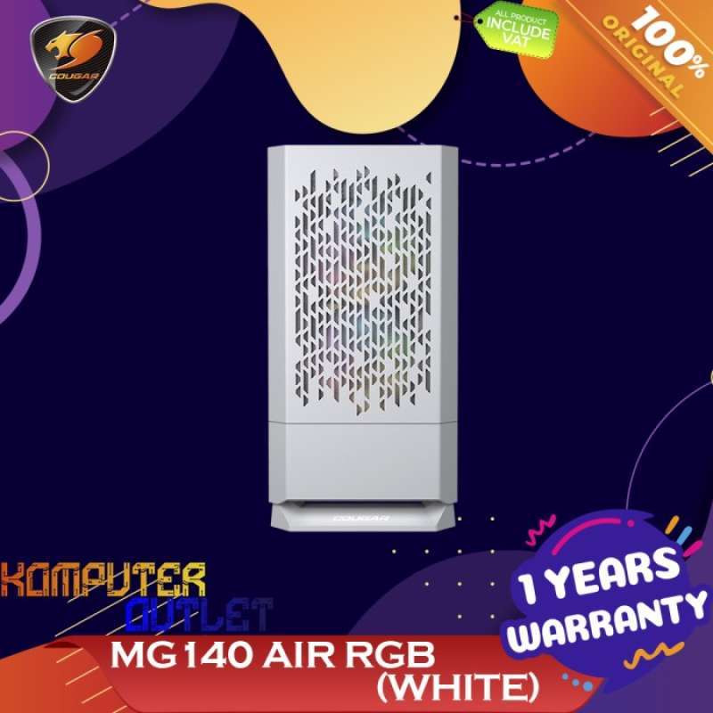 Promo Cougar Gaming Case Mg140 Air Rgb - White Diskon 10% Di Seller ...