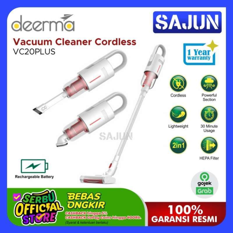 Jual Deerma VC20 Plus Handheld Cordless Vacuum Cleaner Wireless ...