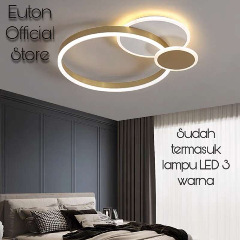 Promo LAMPU PLAFON MINIMALIS MODERN LED 3 WARNA MODEL XDY009 / LAMPU ...