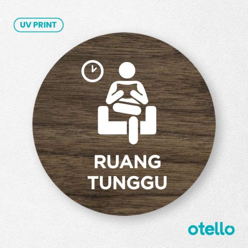 Promo Jual Signage Ruang Tunggu Sign Board Kayu Wooden Papan Label ...