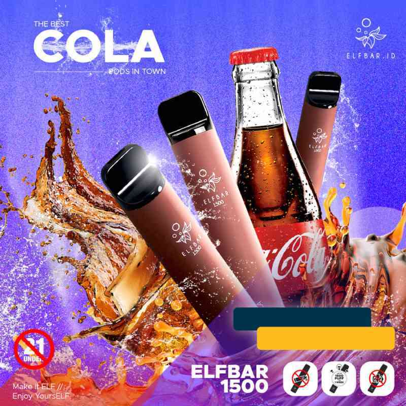 Jual Elf Bar 1500 Cola Disposable Pod by Elfbar 100% Authentic - Pods ...