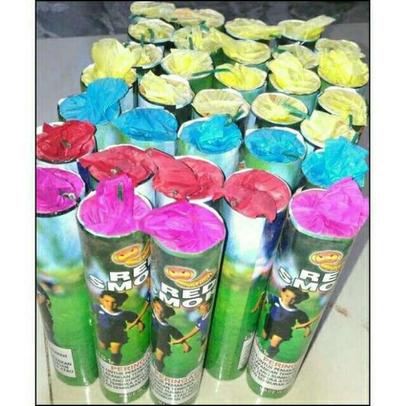 Jual red smoke 60 detik / smoke bomb / flare / pyro asap / smoke warna ...