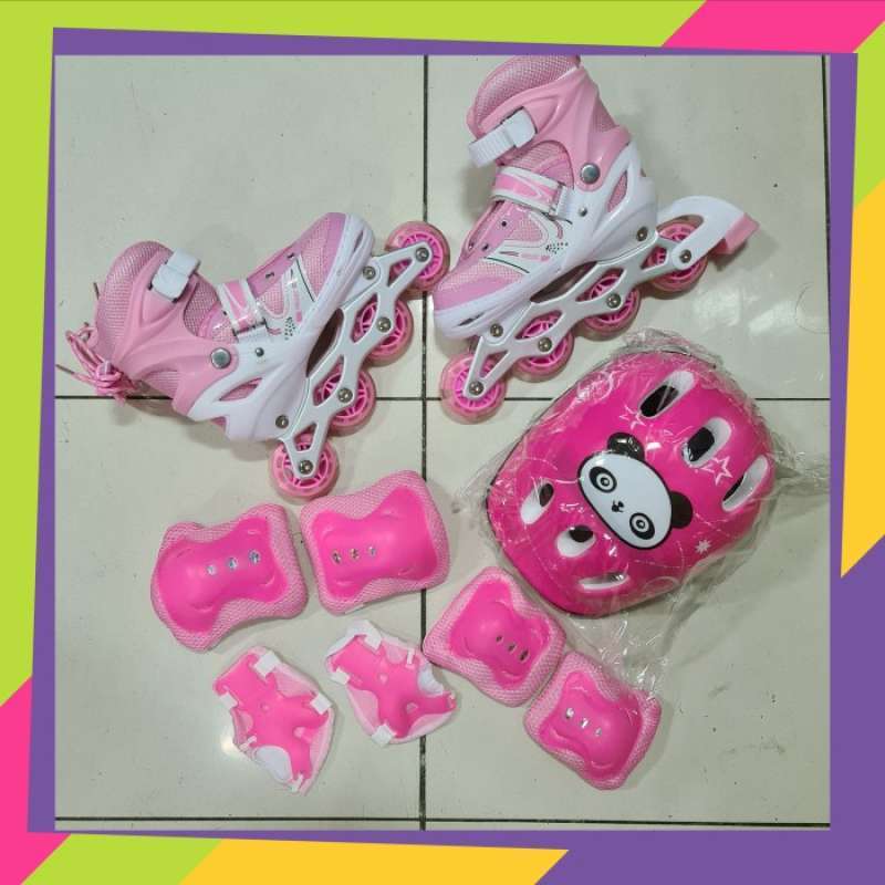 Jual SEPATU RODA ANAK MURAH WITH DEKER DAN HELM / INLINE SKATE RODA ...
