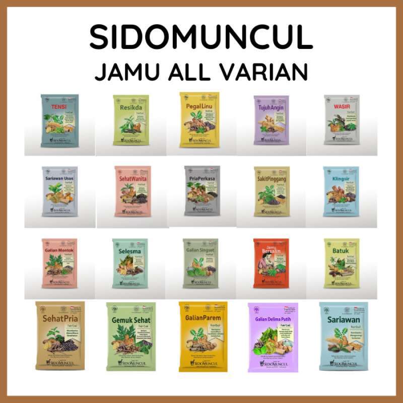 Jual Sidomuncul Jamu Seduh Sachet Sido Muncul Jamu Tensi Batuk Sehat ...