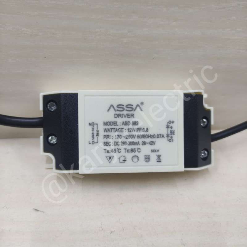 Jual ASSA BALLAST TRAFO BALAS LED DRIVER ASD 582 12WATT 12 WATT ...