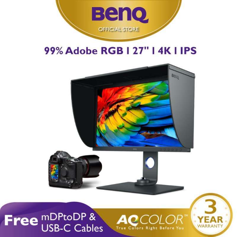 Promo Monitor 4K BenQ SW271C 27inch 99% AdobeRGB IPS Pro Fotografer ...