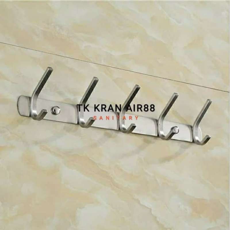 Jual Kapstok Bajugantungan Baju Kamar Mandi Stainless 304 5 Kait Di Seller Akgallery