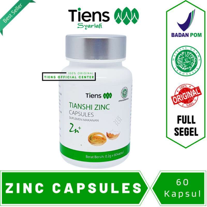Jual Zinc Capsule Isi 60 Kapsul Penggemuk Badan Herbal Penambah Nafsu ...