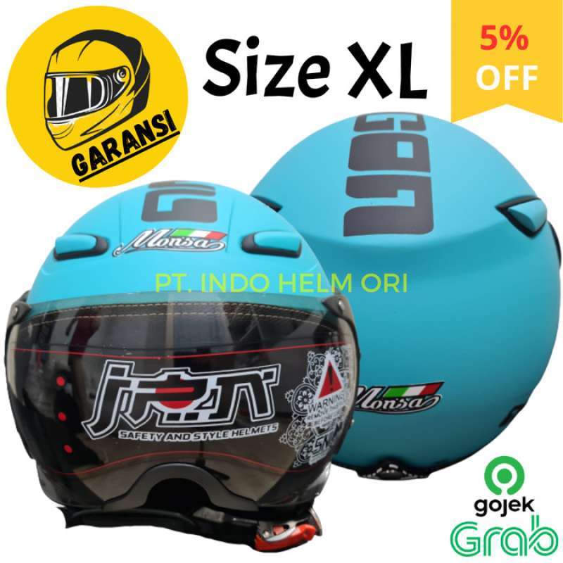 Promo HELM PILOT XL ARAGORN MOMO BIRU PASTE DOFF ( RETRO BOGO KLASIK ...