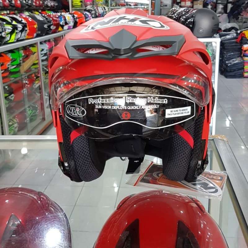 Jual Helm Nhk Predator Crypton New Merah Dof Di Seller Cintamotormu ...