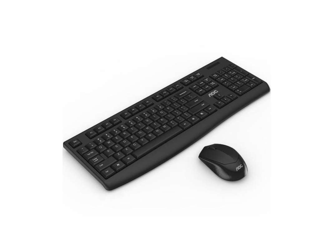 Jual Aoc Km210 Wireless Keyboard Mouse Combo Usb Ergonomic Design Di ...
