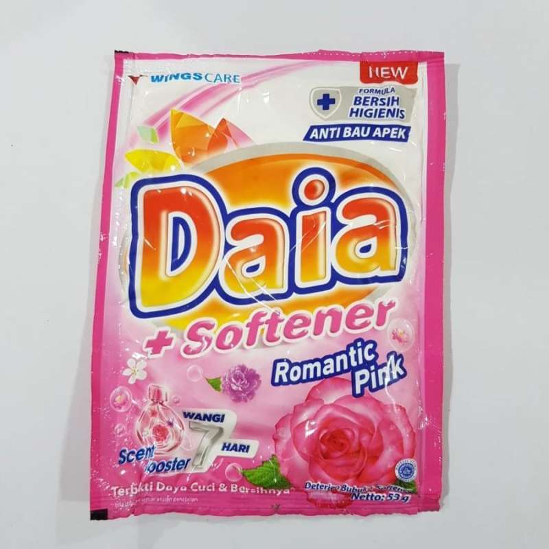 Jual Daia Detergen Bubuk 53gr isi 6pcs /Detergent/Sabun Cuci Baju di ...
