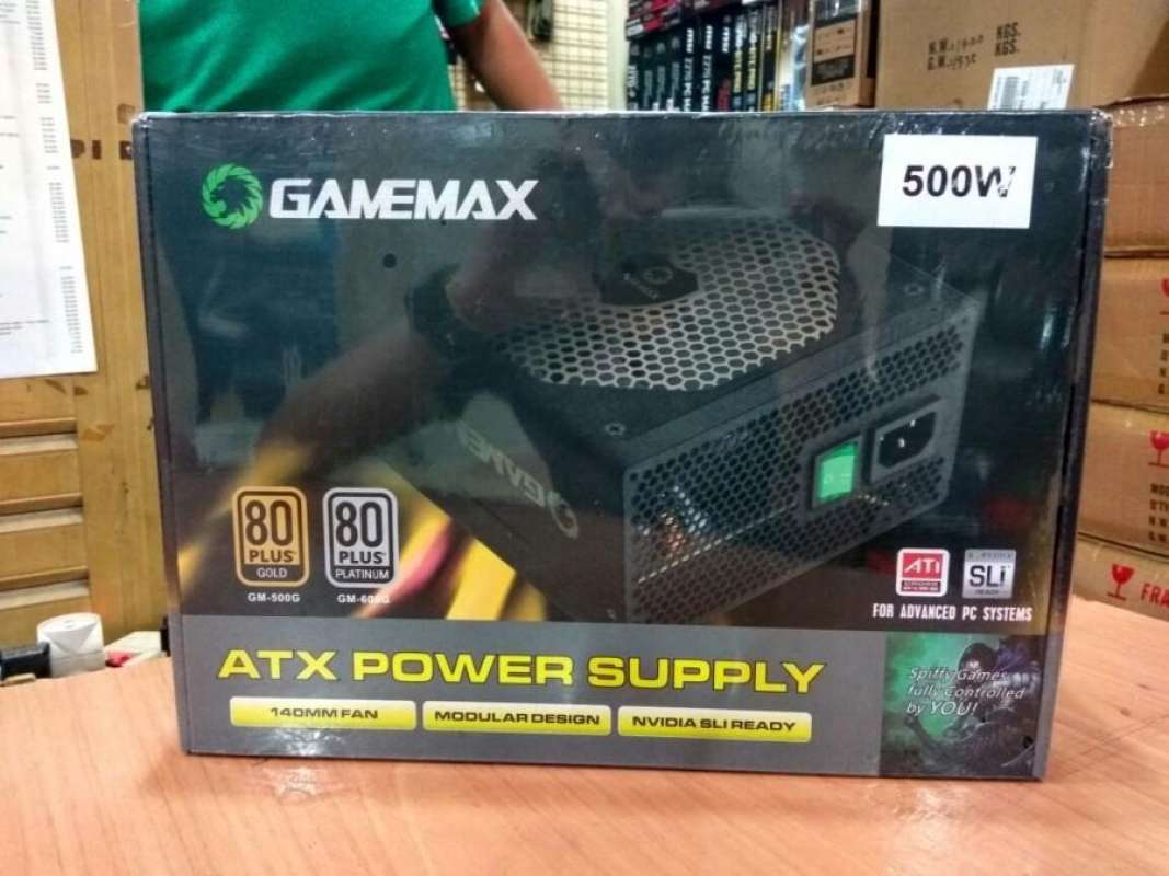 Jual GAMEMAX PSU 500W GM-500G - 80+ GOLD Certified Modular Power Supply ...