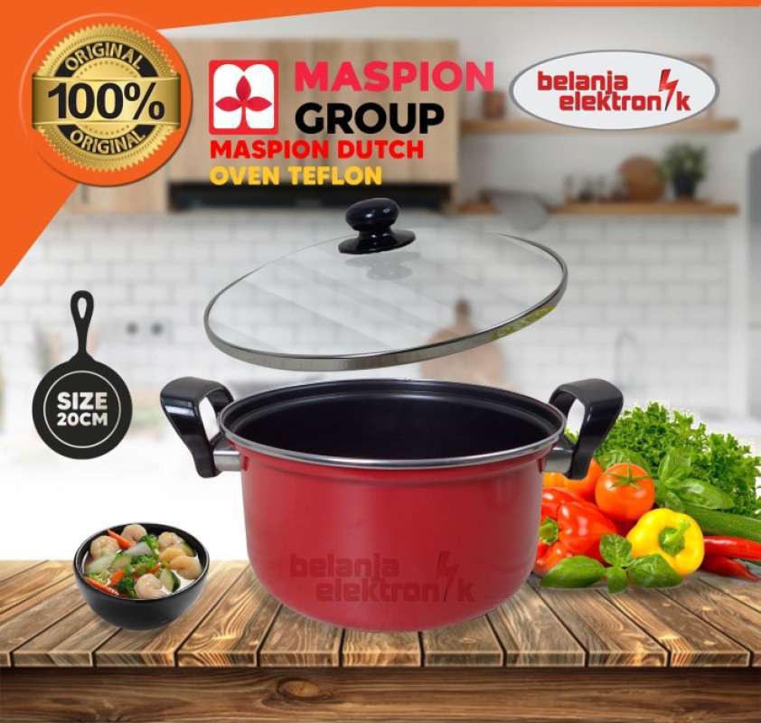 Jual Panci Teflon Maspion Dutch Oven 20 Cm Teflon Di Seller ...