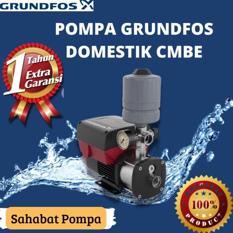 Jual Mesin Pompa Listrik Pendorong Tekanan Air GRUNDFOS CMBE 5-62 Pump Water Original Garansi di ...