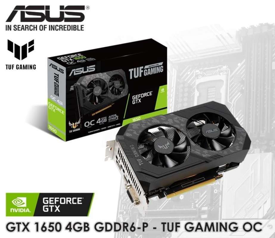 Jual ASUS Nvidia GeForce GTX 1650 TUF Gaming OC 4GB GDDR6 DUAL FAN di ...